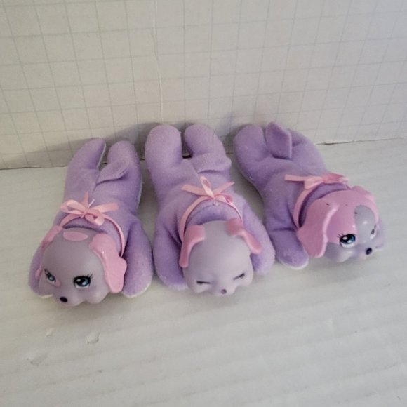 Hasbro | Toys | 3 Purple Pink Bows Pupps Pup Puppy Surprise Dogs Lot ...